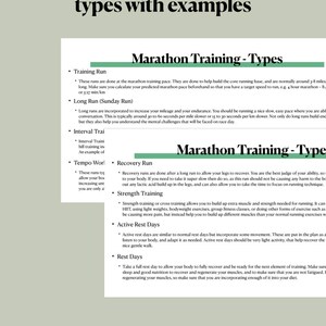16 Week Marathon Training Plan Bundle - Running Journal/plan, Running ...