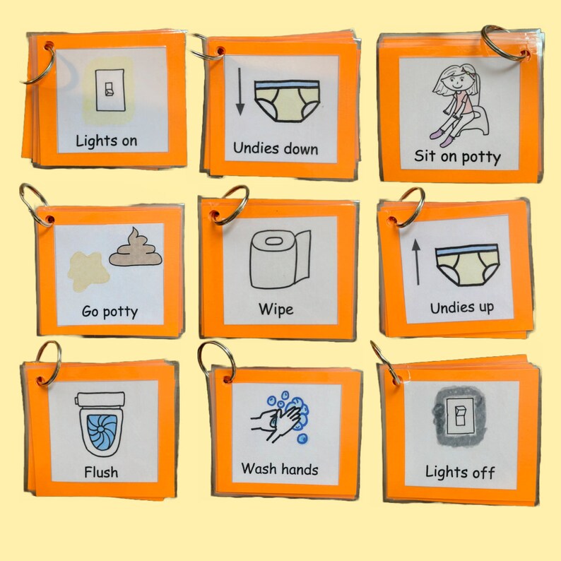 Potty Training Routine Cards Potty Training - Etsy