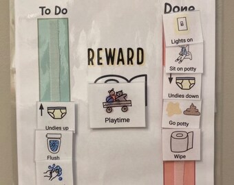 Jacob Blue Bathroom Routine, Schedule Potty Training, Reward Chart ...