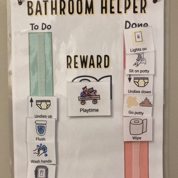 Bathroom Task Chart - Etsy