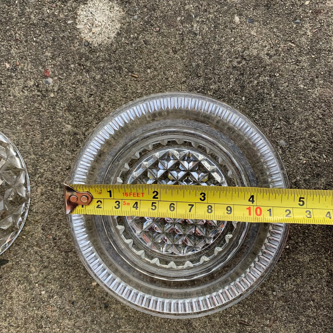 Crystal Cut Glass Round Lidded Bowl Butter Cheese Keeper - Etsy