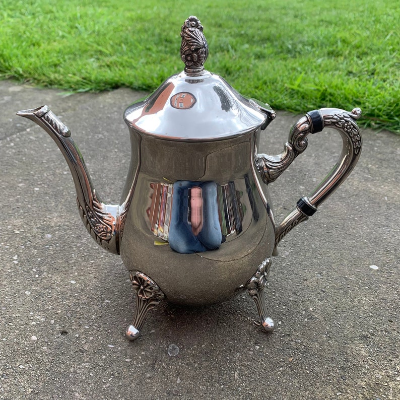 Vintage Teapot Art Deco Early 19th Century Decor Ornament Patterned - Etsy