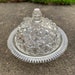 Crystal Cut Glass Round Lidded Bowl Butter Cheese Keeper - Etsy
