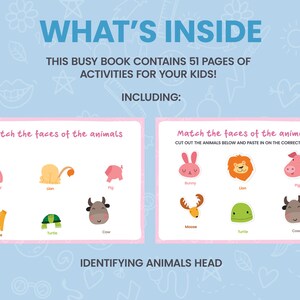 Busy Book Printable, Toddler Learning Binder, Preschool Activities ...