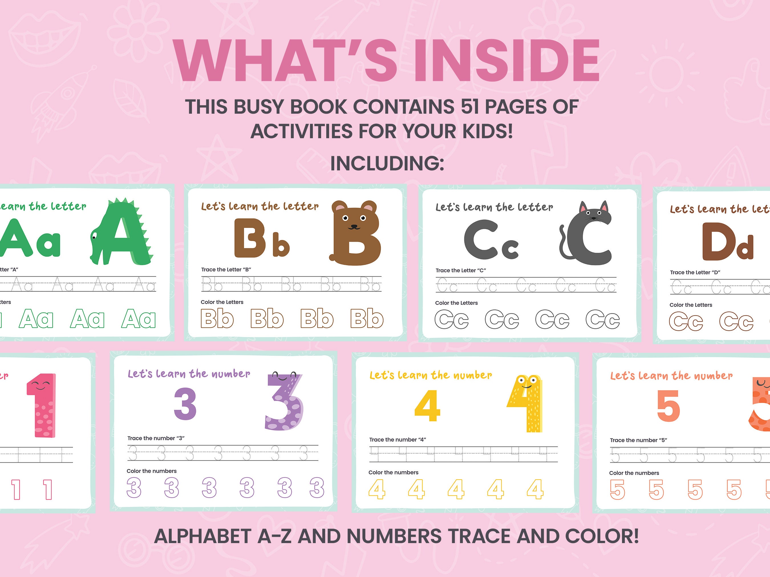 Busy Book Printable, Toddler Learning Binder, Preschool Activities ...