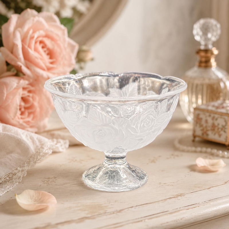 Vase Frosted Roses - Etsy