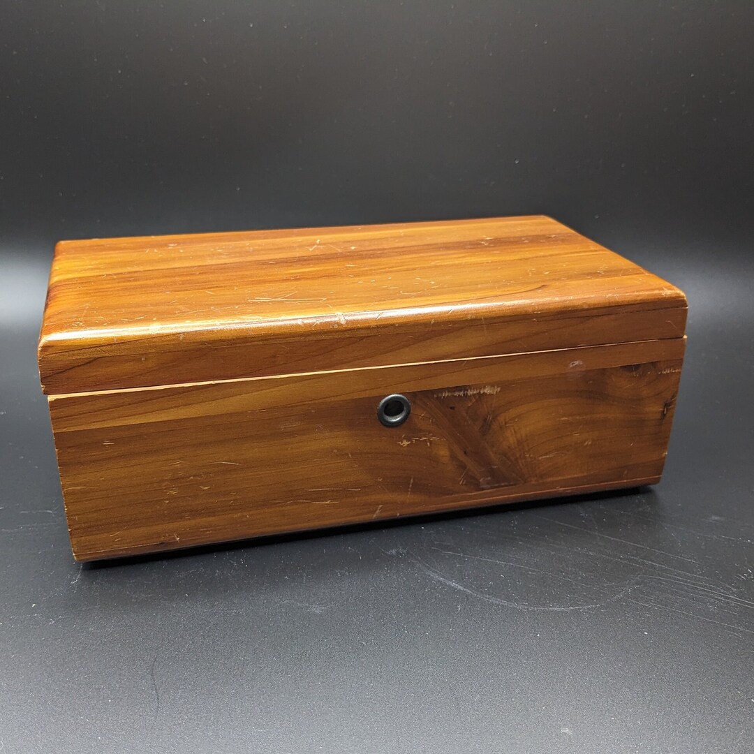 Vintage Lane Mini-cedar Chest | Trinket Keepsake or Jewelry Box ...