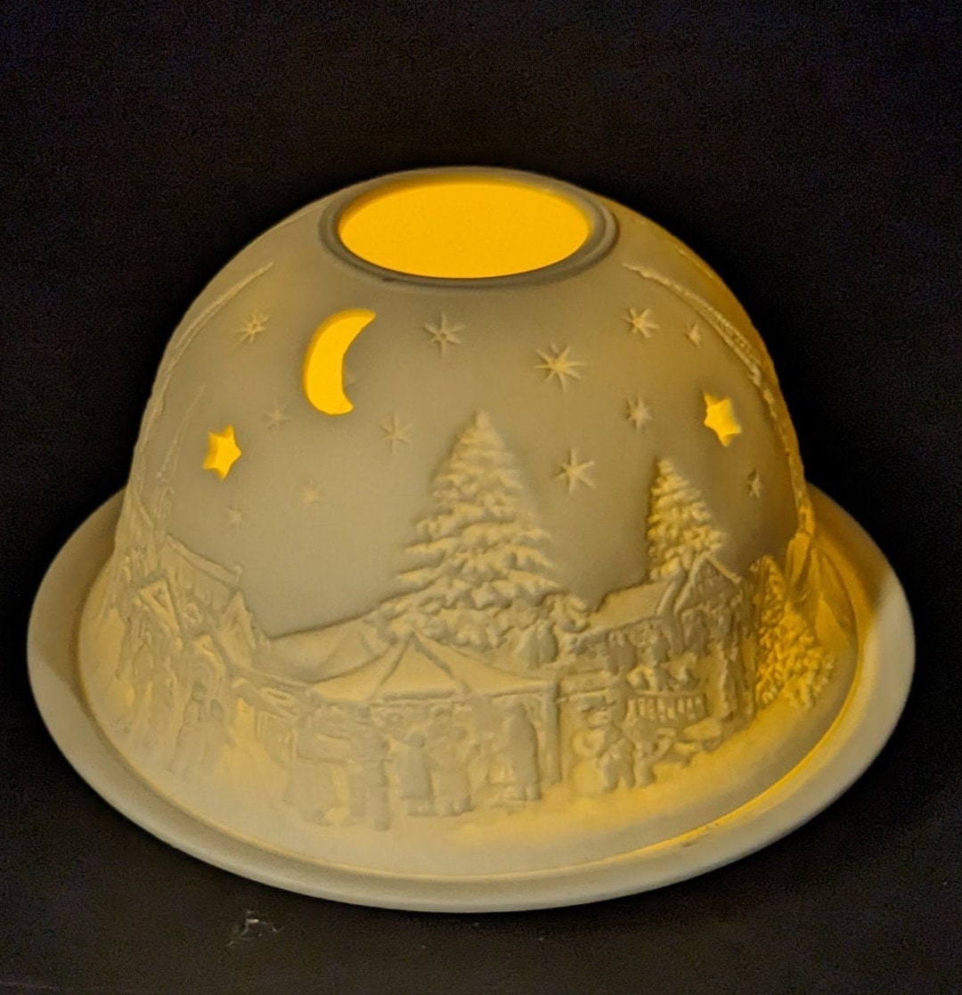 Vintage Fairy Lamp Hellmann-versant Starlight Porcelain Bisque ...