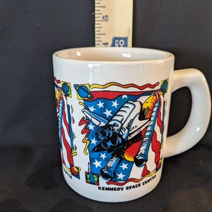 Vintage Space Shuttle Mug Kennedy Space Center Souvenir NASA Coffee Mug ...