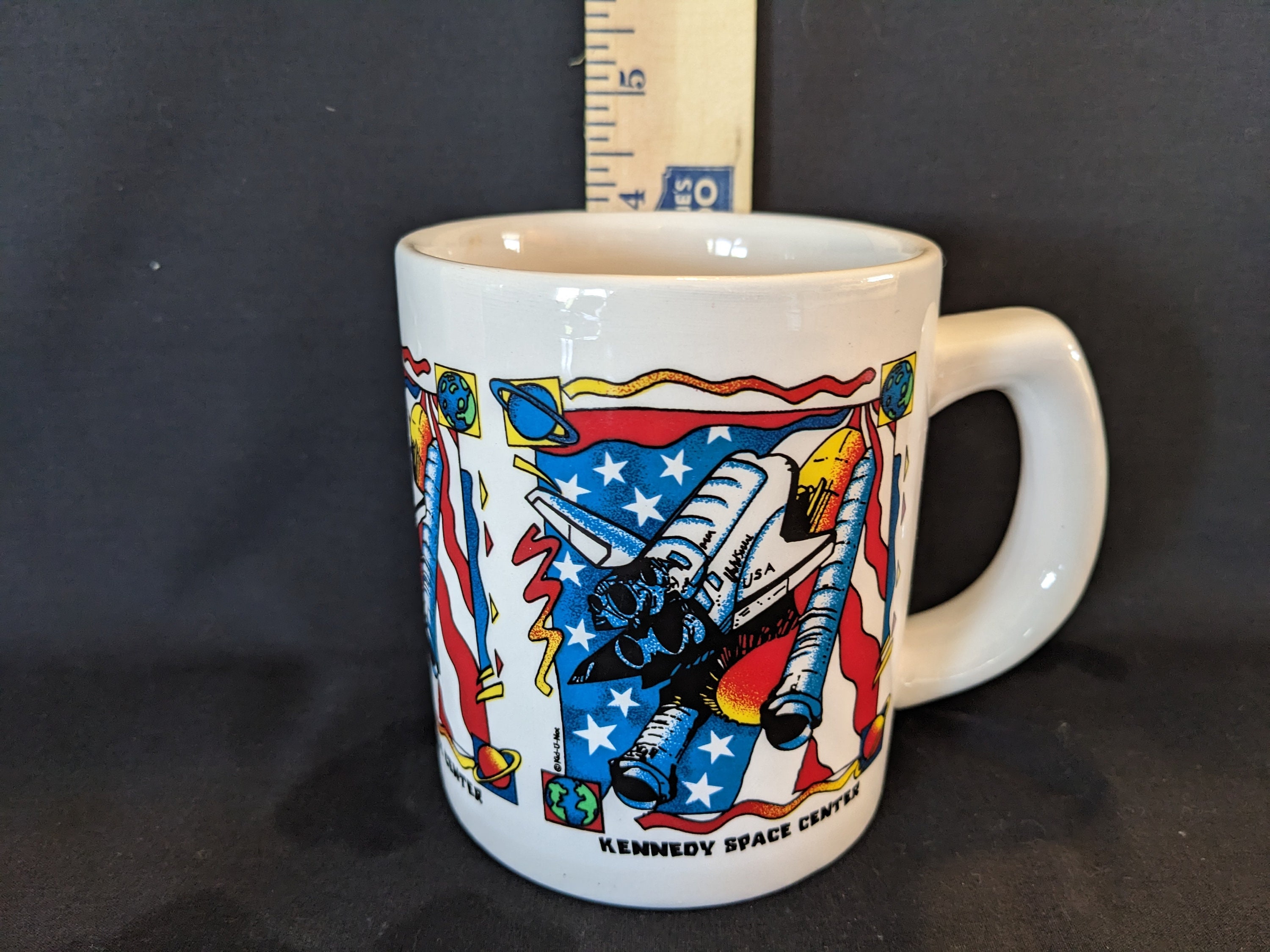 Vintage Space Shuttle Mug Kennedy Space Center Souvenir NASA Coffee Mug ...