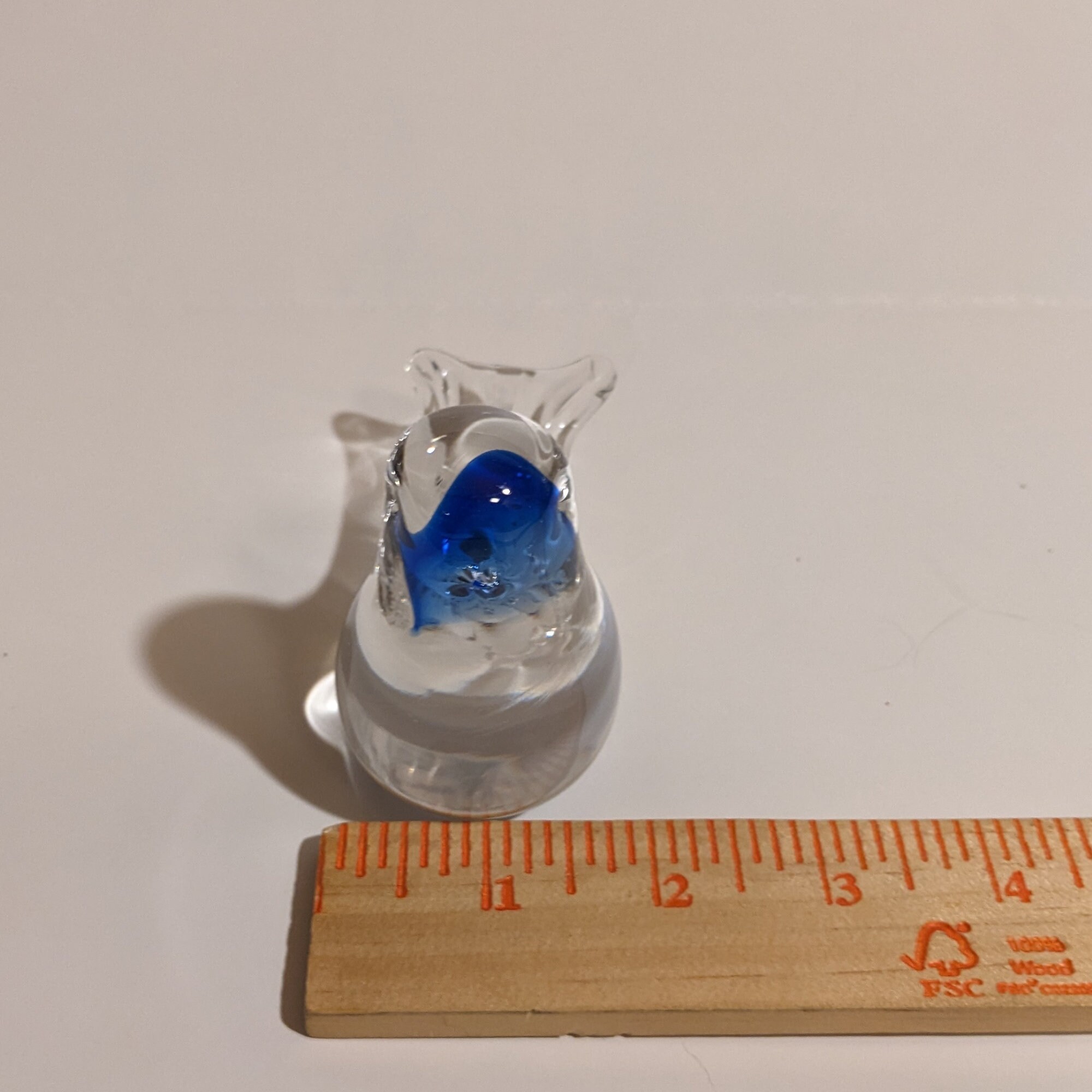Vintage Clear Glass Bluebird Paperweight Symbol of Happiness - Etsy