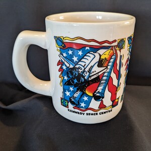 Vintage Space Shuttle Mug Kennedy Space Center Souvenir NASA Coffee Mug ...