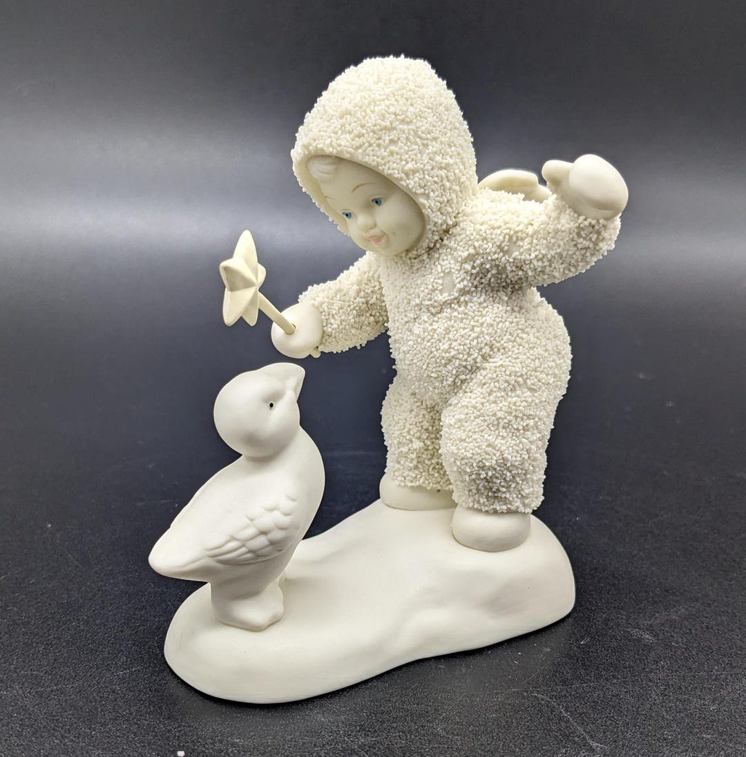 Vintage Snowbabies dreams Do Come True Department 56 Angel With Magic ...