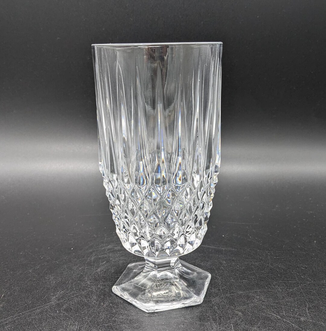 Vintage Fostoria Stratton Crystal Iced Tea Glass | 6.5-inch Footed ...