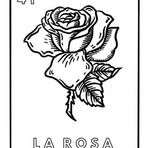 Mexican Lotería Coloring Pages - Etsy