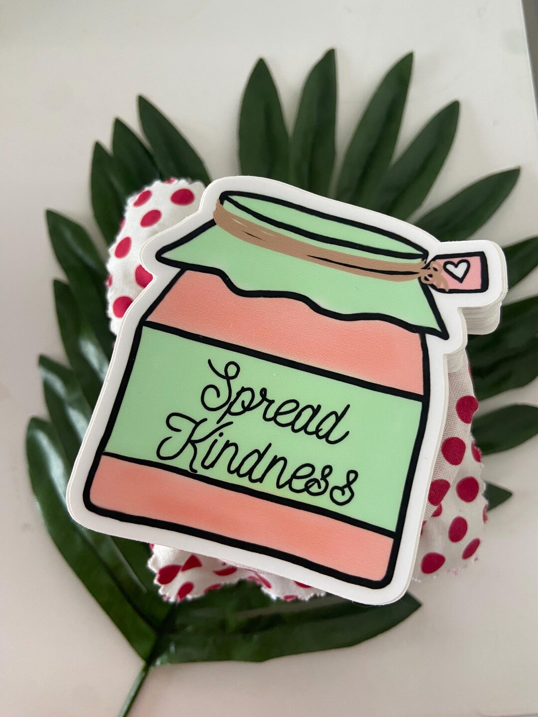 Spread Kindness Sticker | Waterproof Vinyl Die Cut Jar Label - Etsy