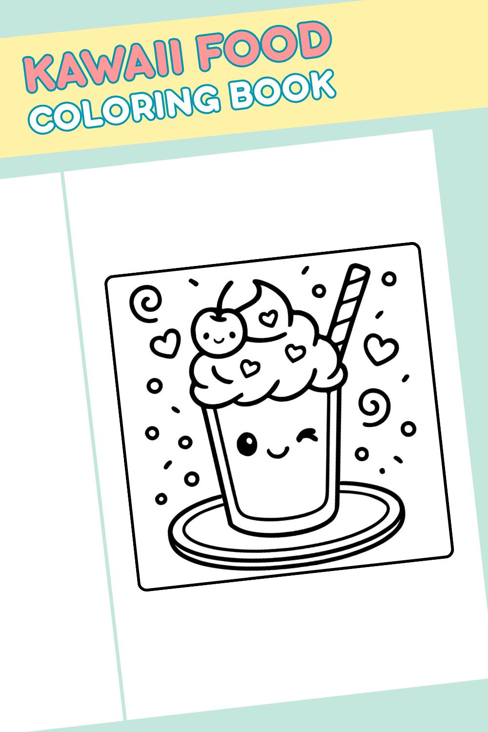 Adorable Kawaii Food Coloring Book for Kids – 85 Pages of Cute Food ...
