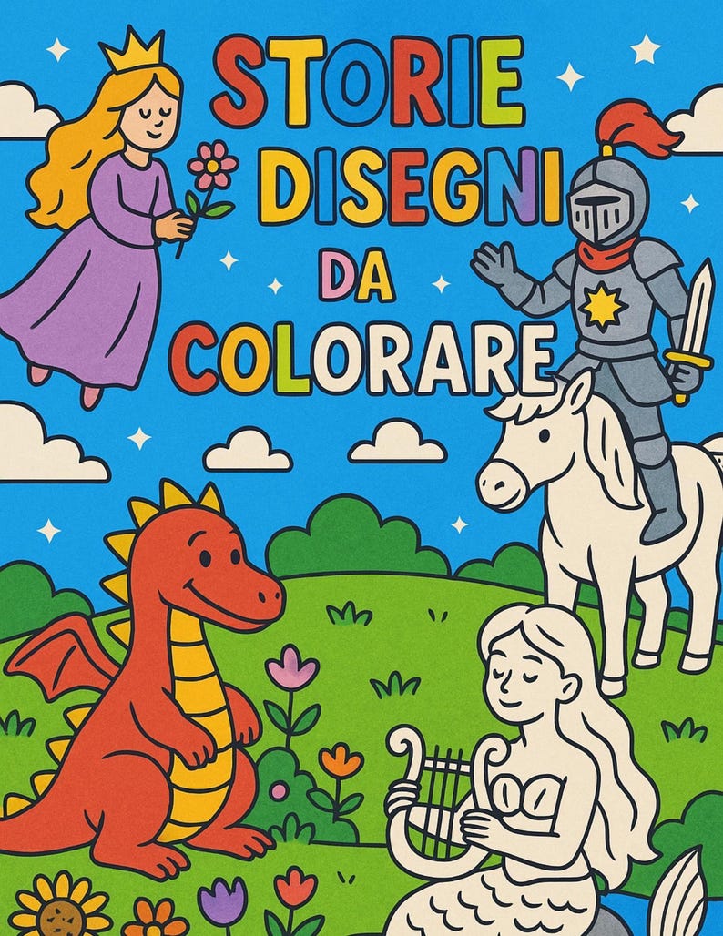 Stories and Coloring Book for Kids: Educational Short Stories and Fun ...