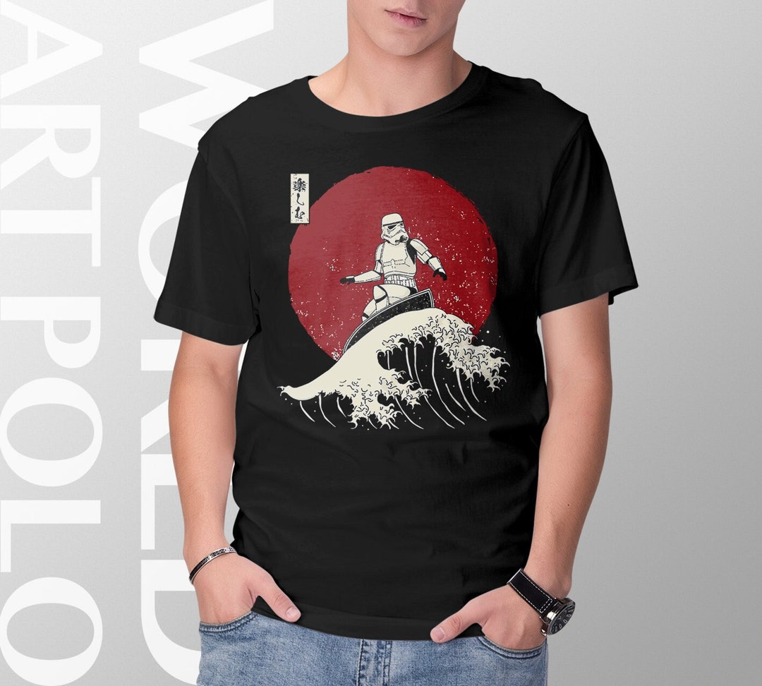 Empire Wave Stormtrooper Surfing Fan Art Movie T Shirt Star - Etsy