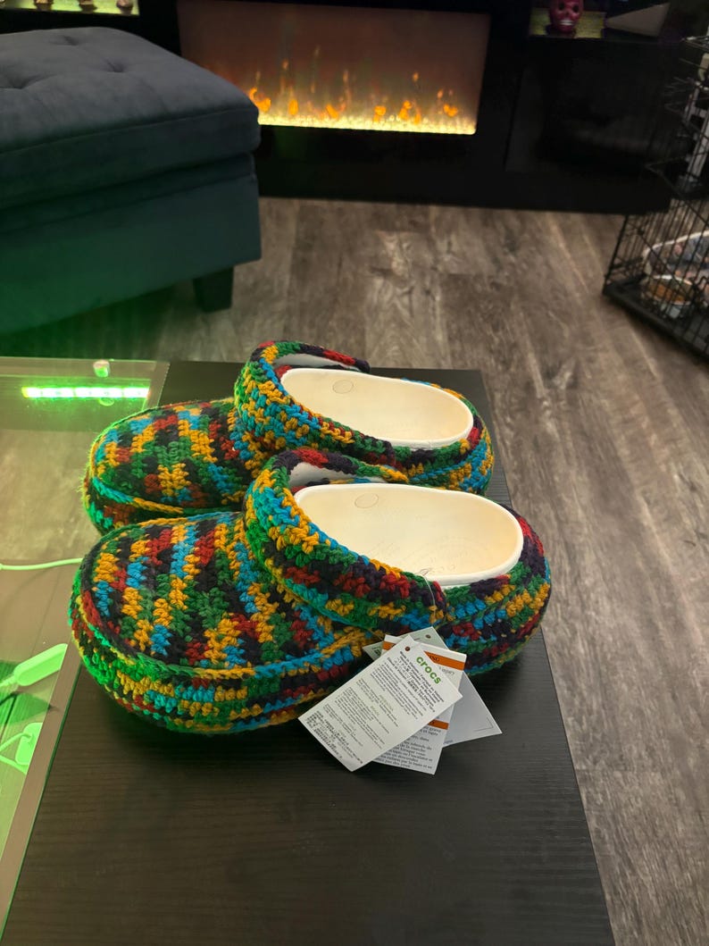Crochet Platform Crocs - Etsy