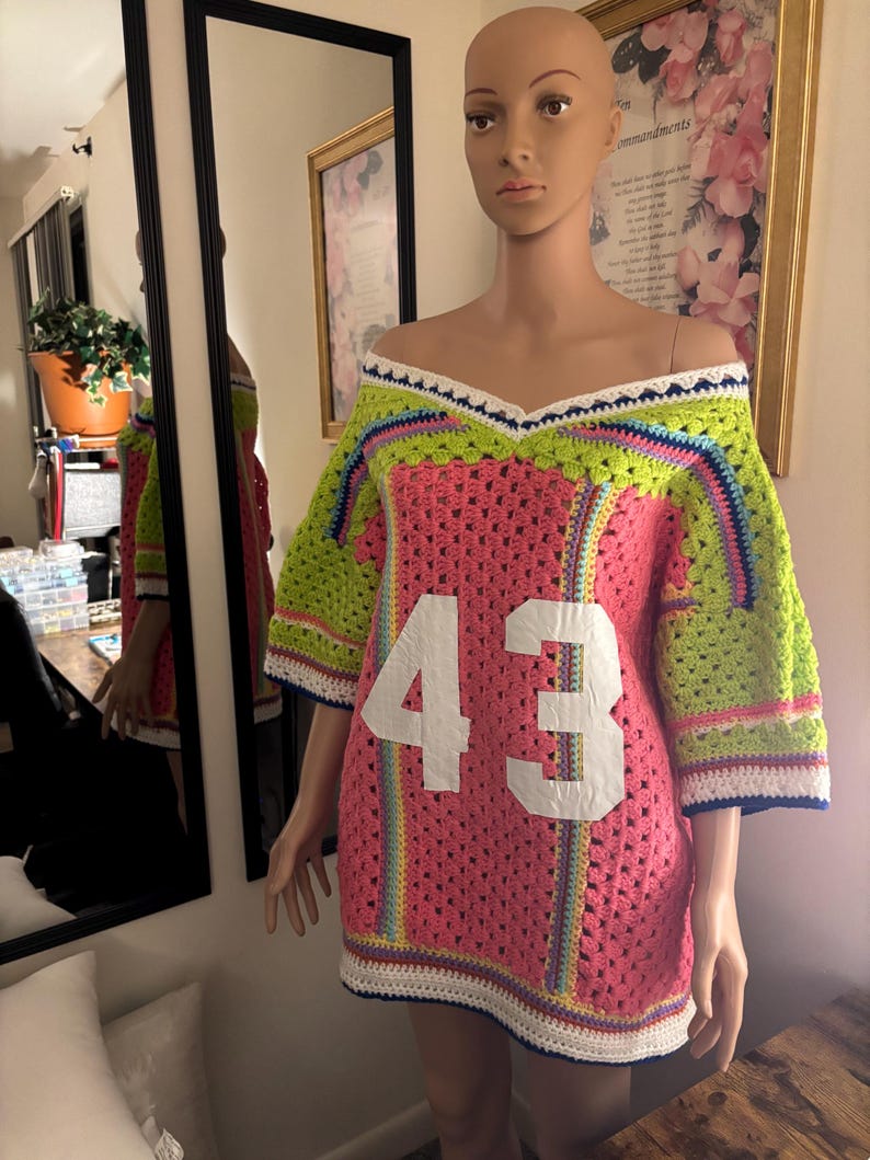 Crochet Multi Color Jersey - Etsy