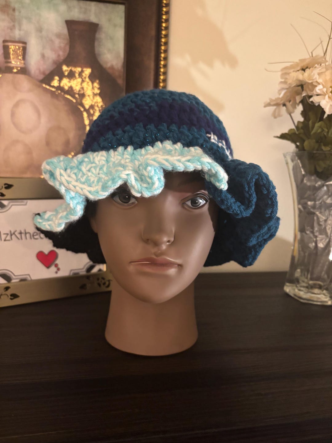 Crochet Wavy Brim Bucket Hat - Etsy