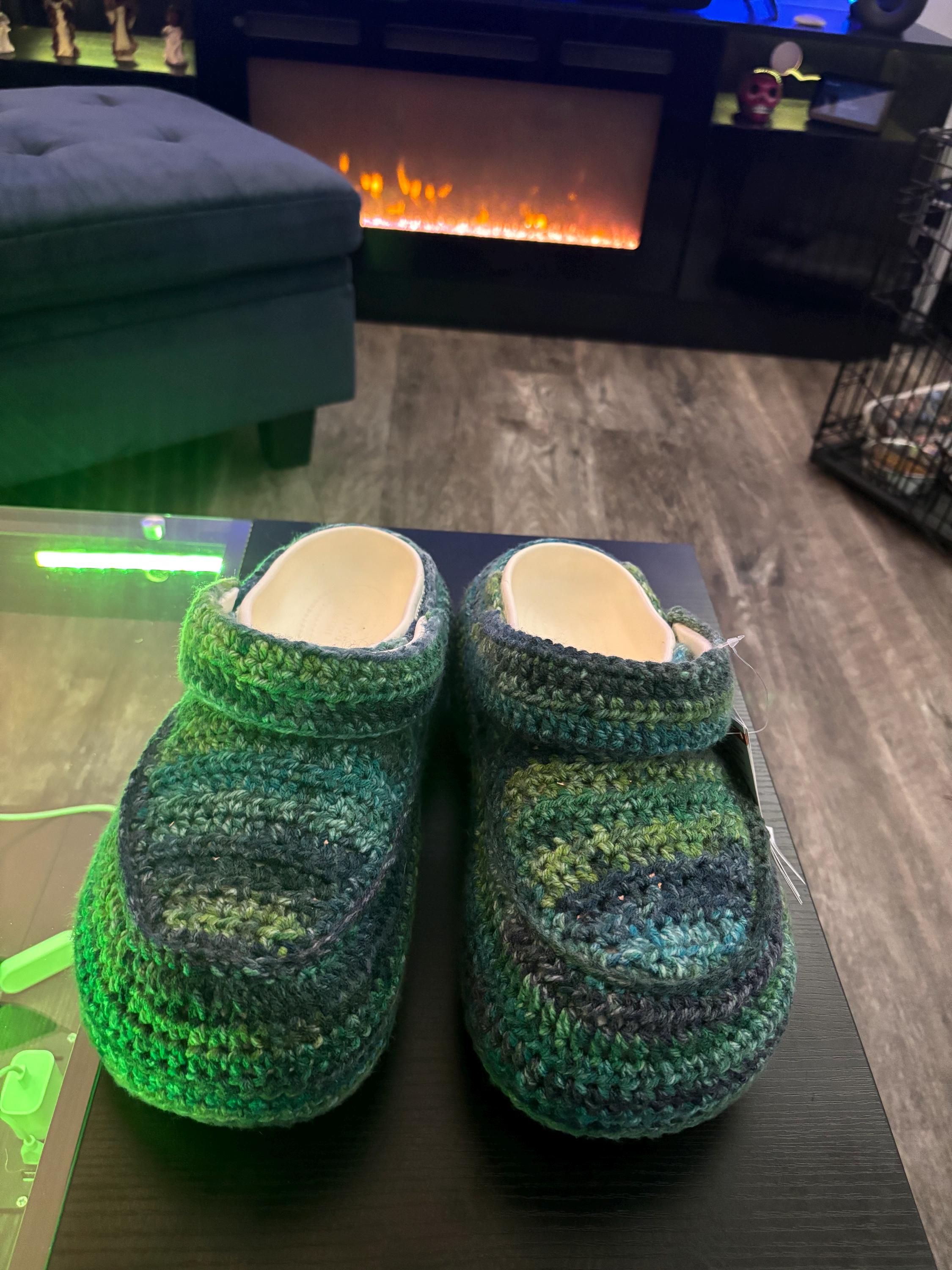 Crochet Platform Crocs - Etsy