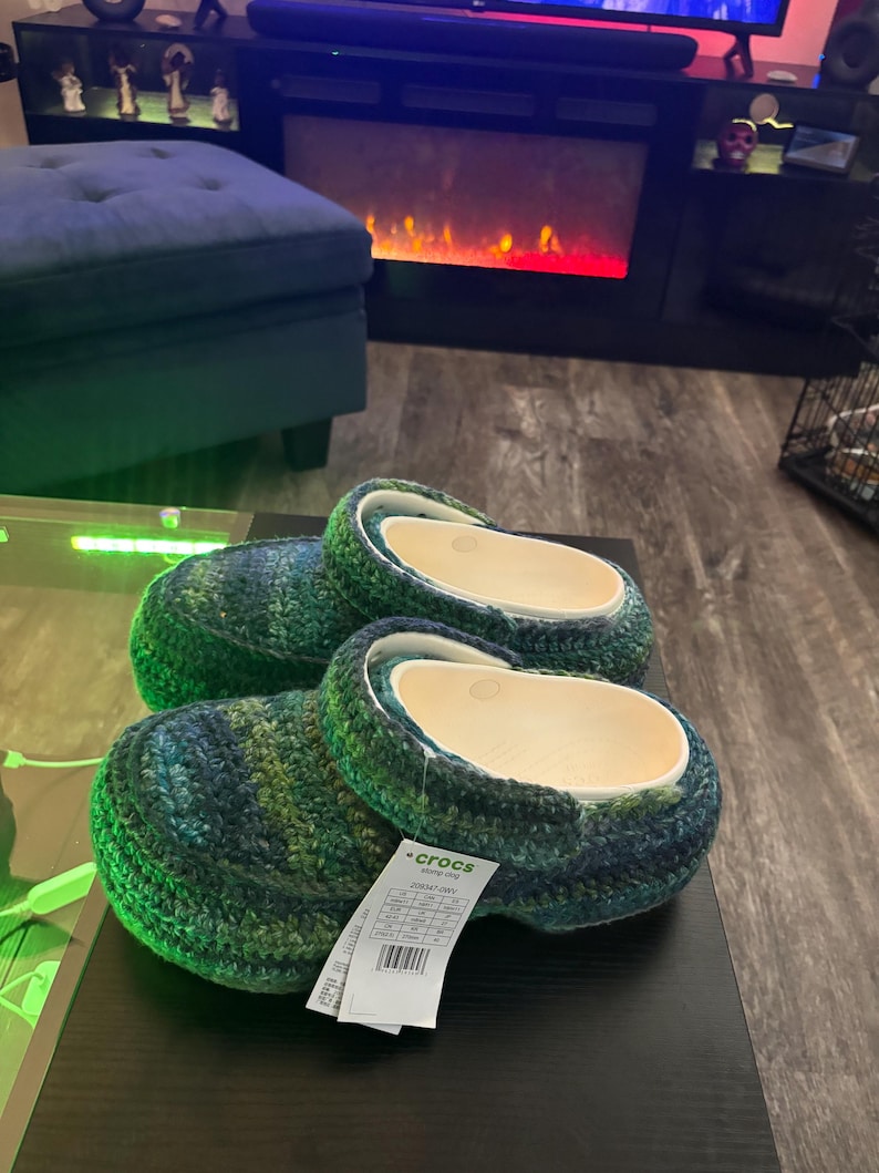 Crochet Platform Crocs - Etsy