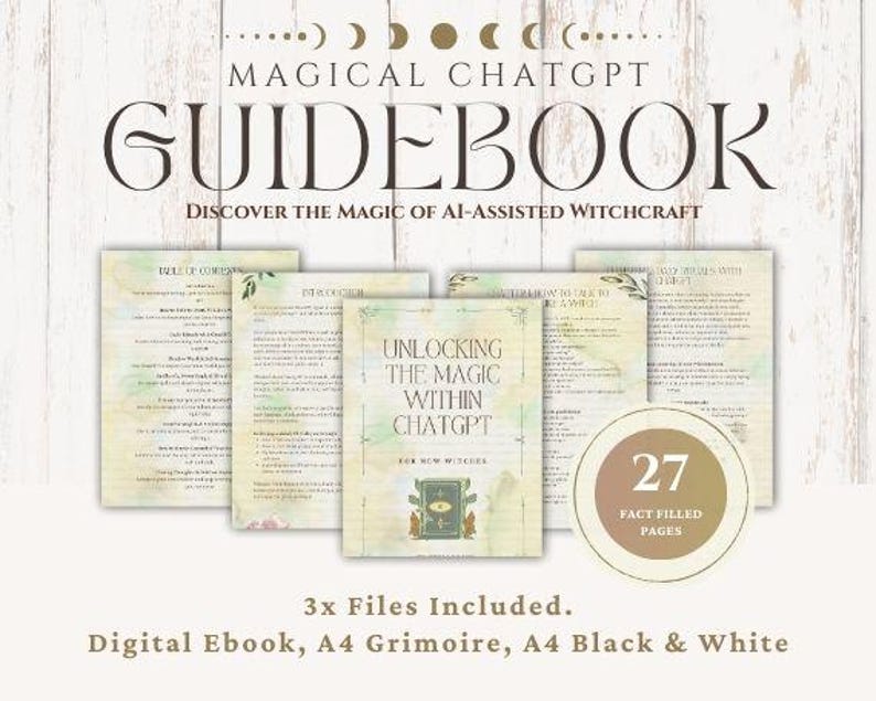 Unlocking the Magic Within Chatgpt – Witchcraft Ebook With Prompts for ...