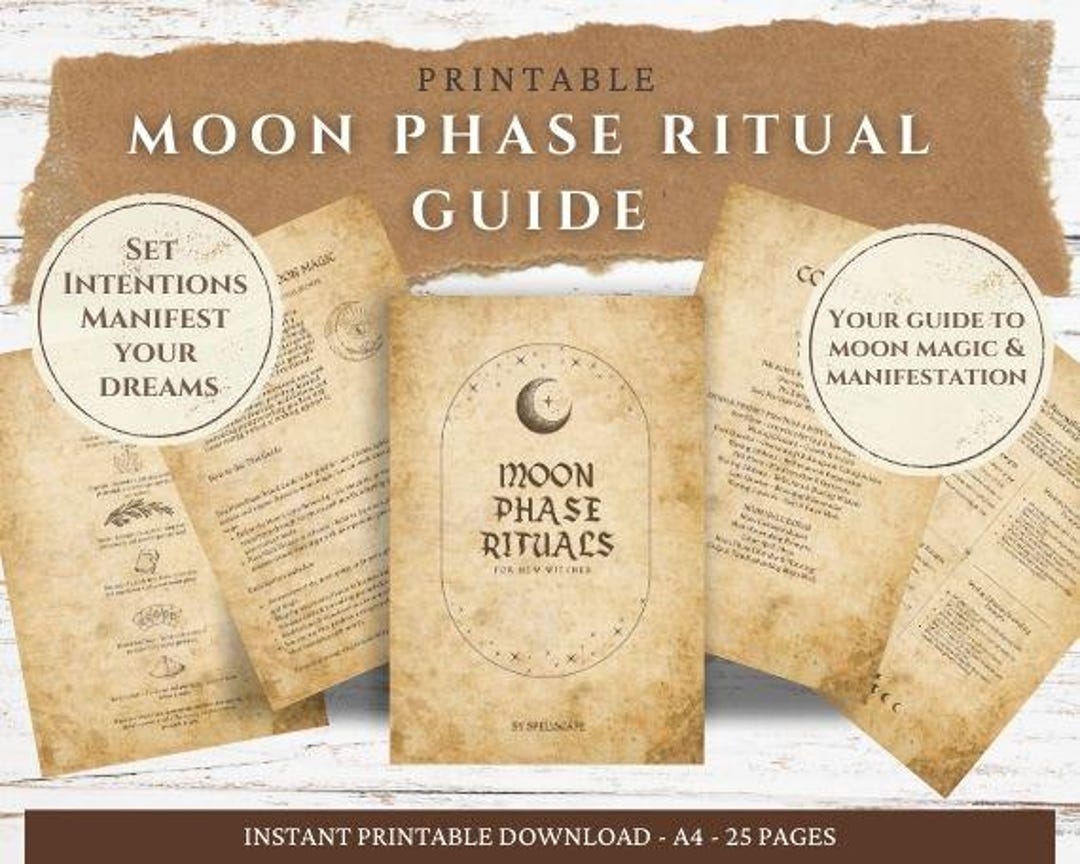 Moon Phase Ritual Guide | Lunar Magic, Manifestation & Moon Spells ...