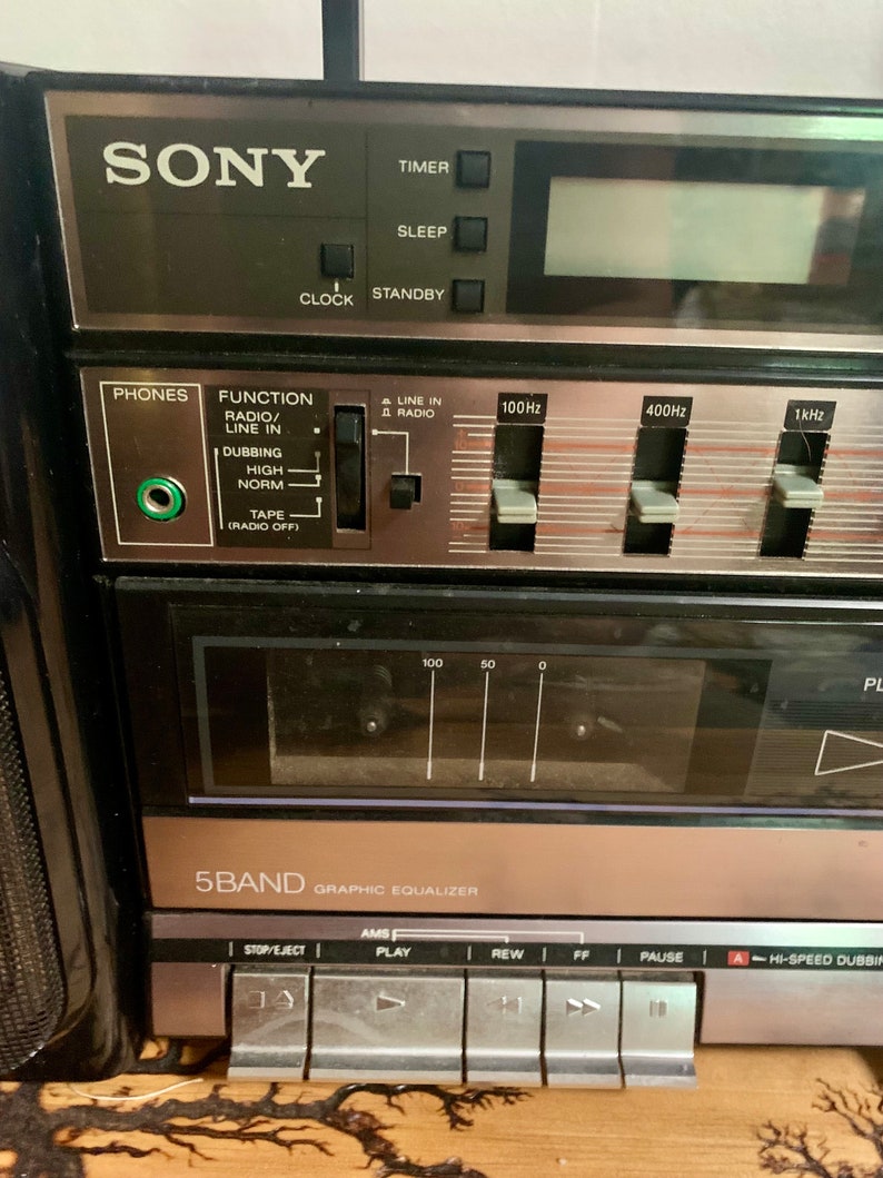 Vintage Tape Player Boom Box - Etsy