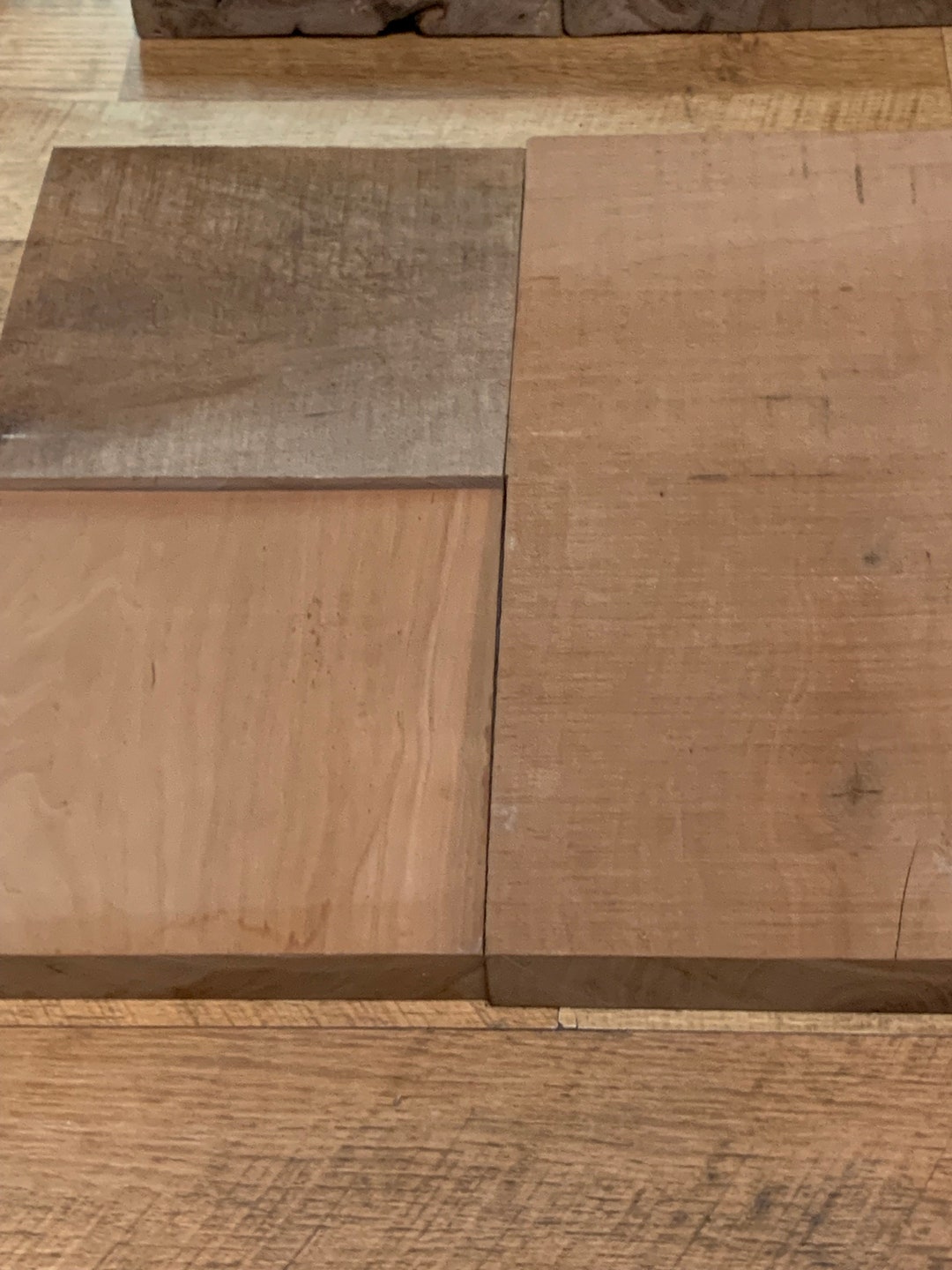 Wood Scrap Boards Squares of Cherry Maple and White Oak - Etsy