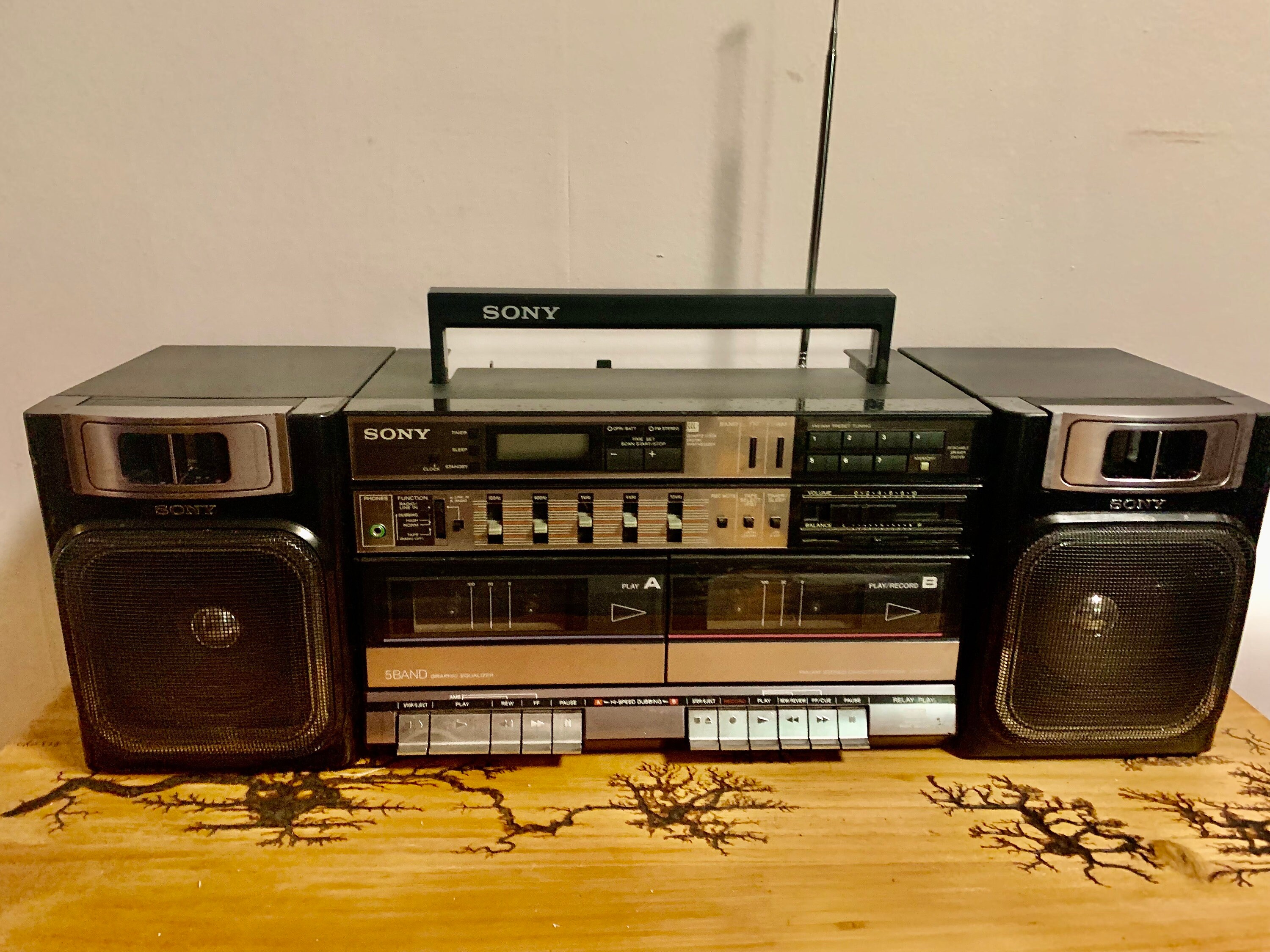 Vintage Tape Player Boom Box - Etsy