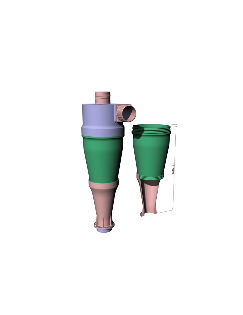 3d Print 4IN Vacuum Cyclone Separator - Etsy