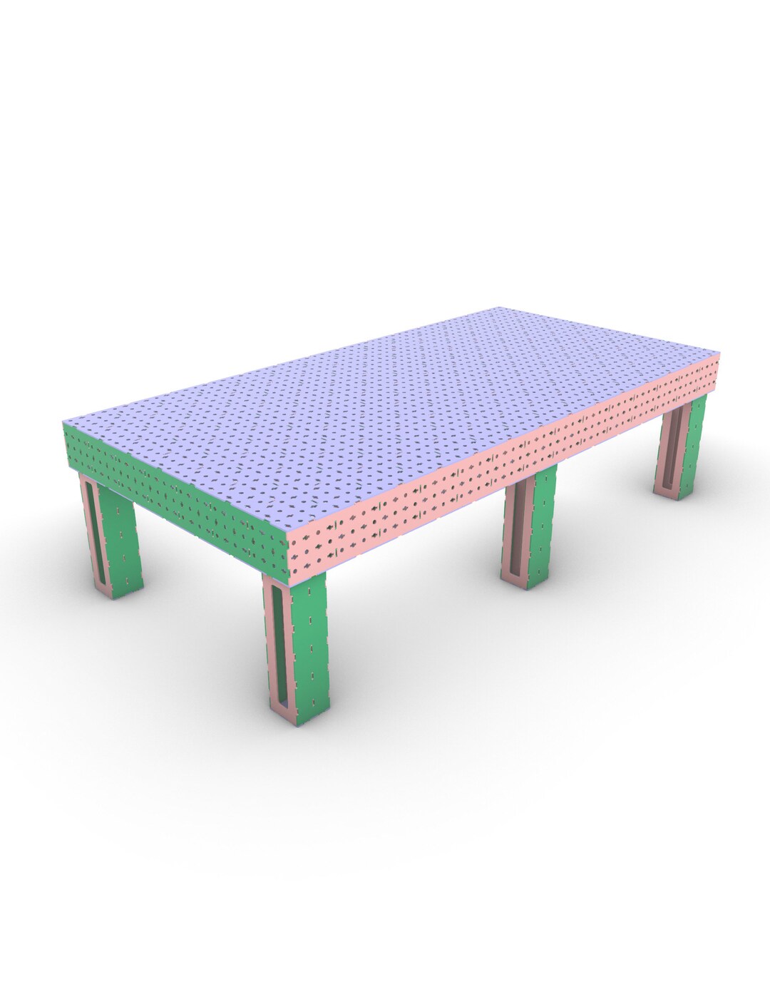 Welding Table DIY Plasma Cut 2800mm X 1400mm X 200mm X 6mm Table Top ...