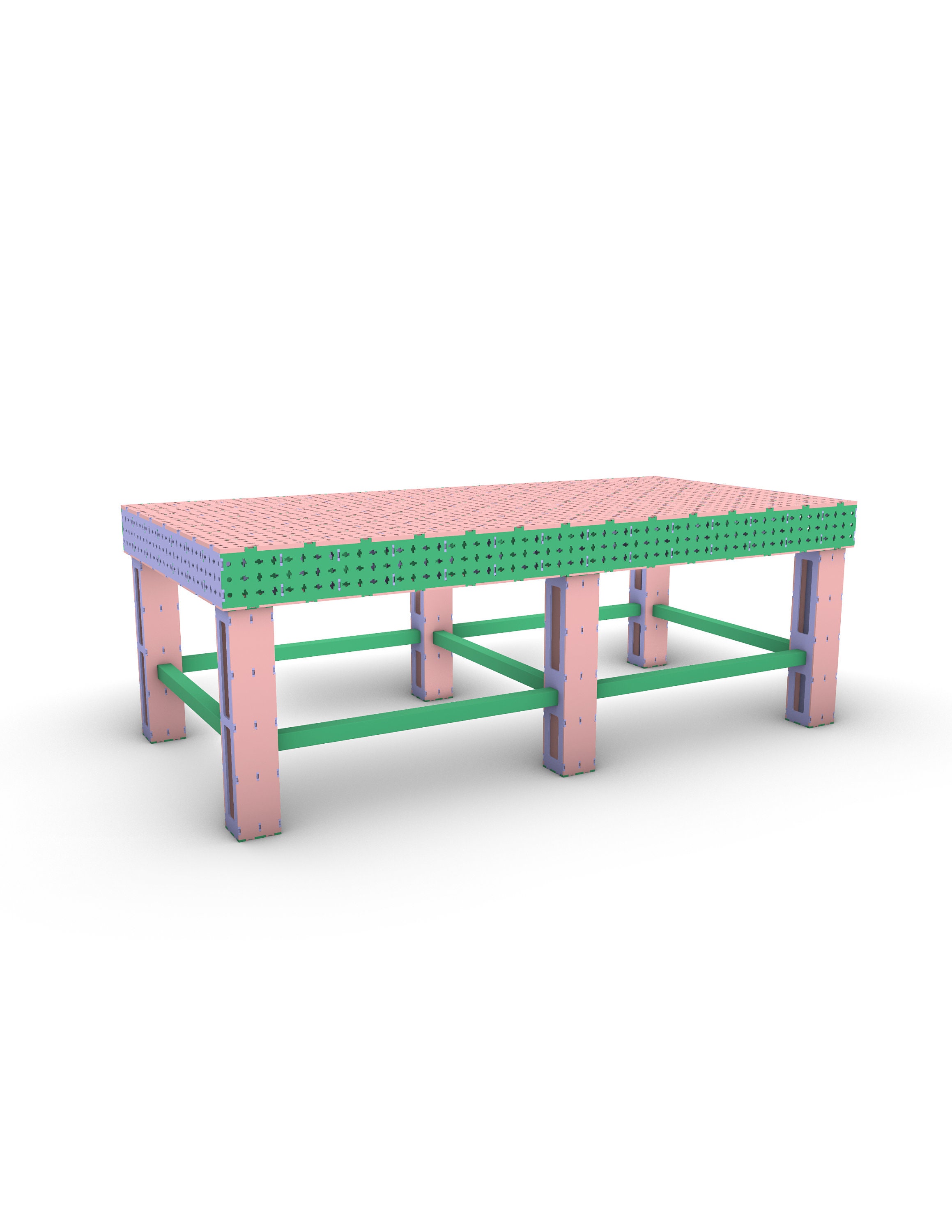 Welding Table Plasma Cut Imperial Dimensions 2in Between Connecting ...