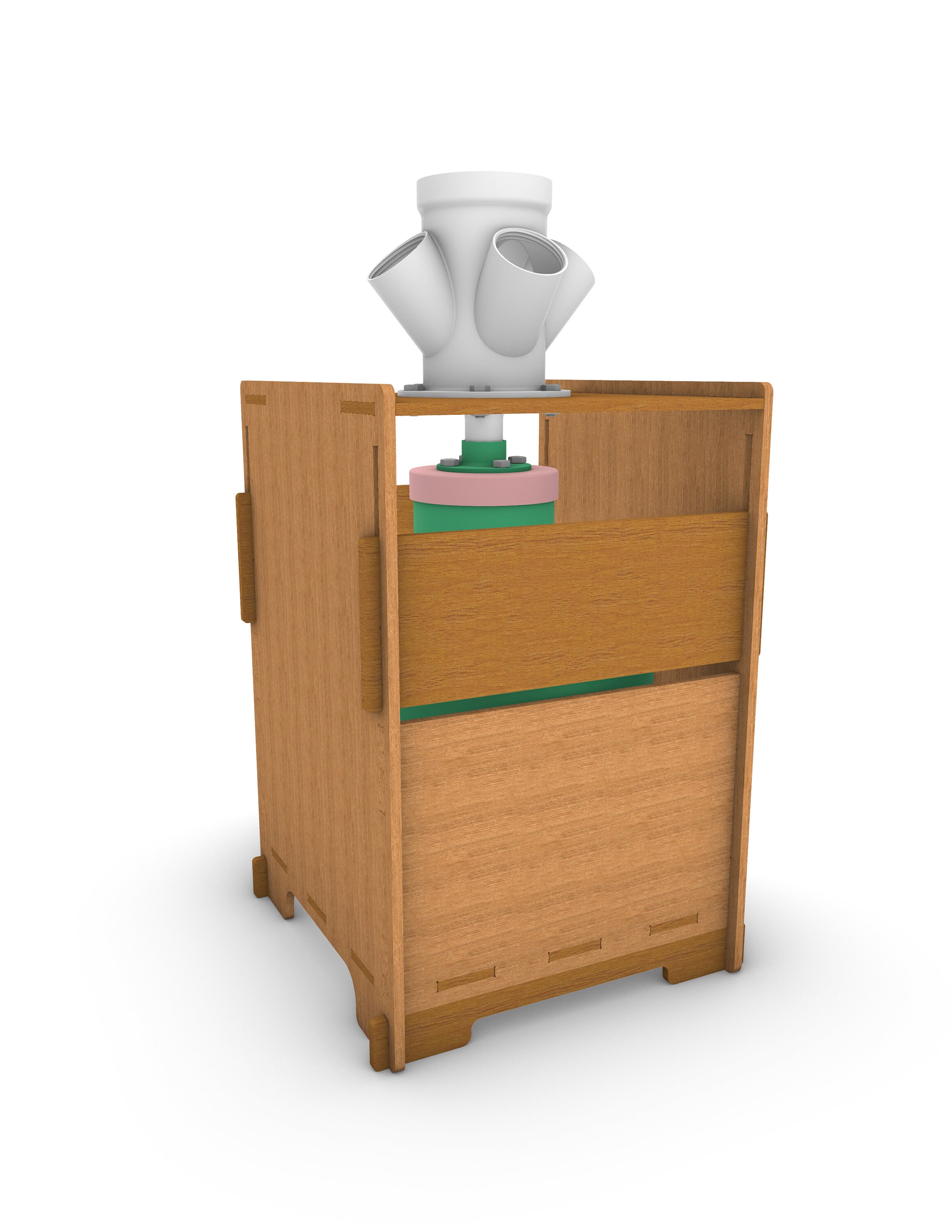 Hydroponic Water Reservoir Support Plywood Enclosure Laser and Router ...