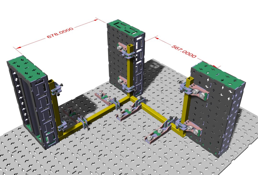 Towers 5 and 7 550x300x60-110 Welding Table Tools DIY Laser Cut With ...