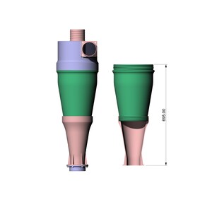 3d Print 4IN Vacuum Cyclone Separator - Etsy