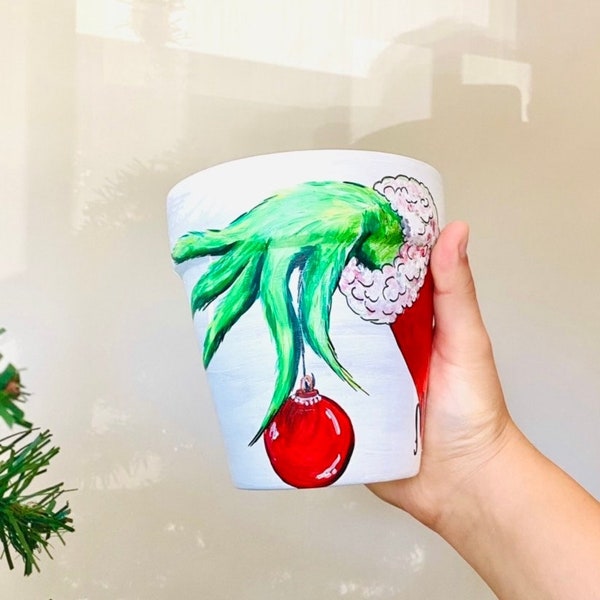 Grinch Pot Plant - Etsy