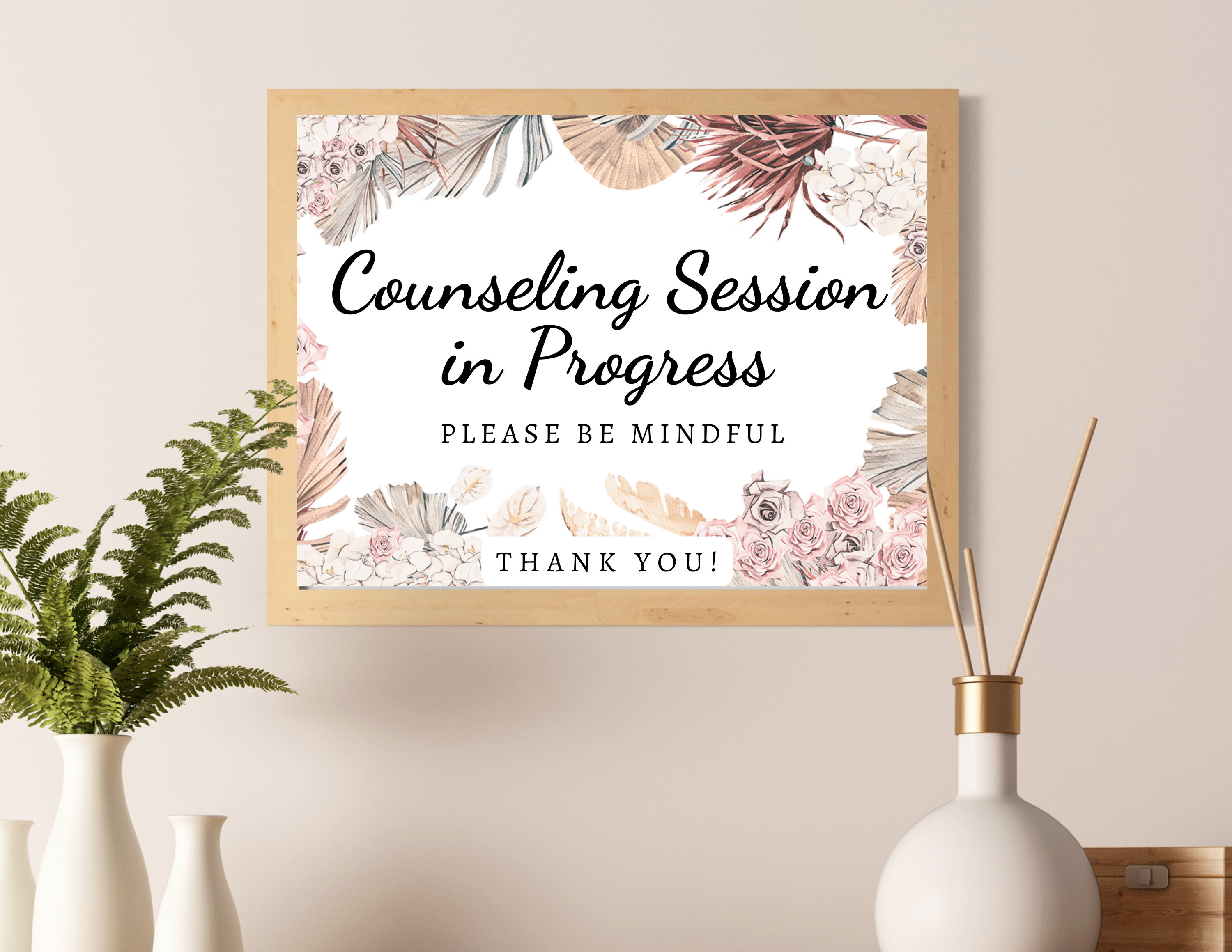 Counseling in Session Sign Digital Download, Do Not Disturb Therapy ...