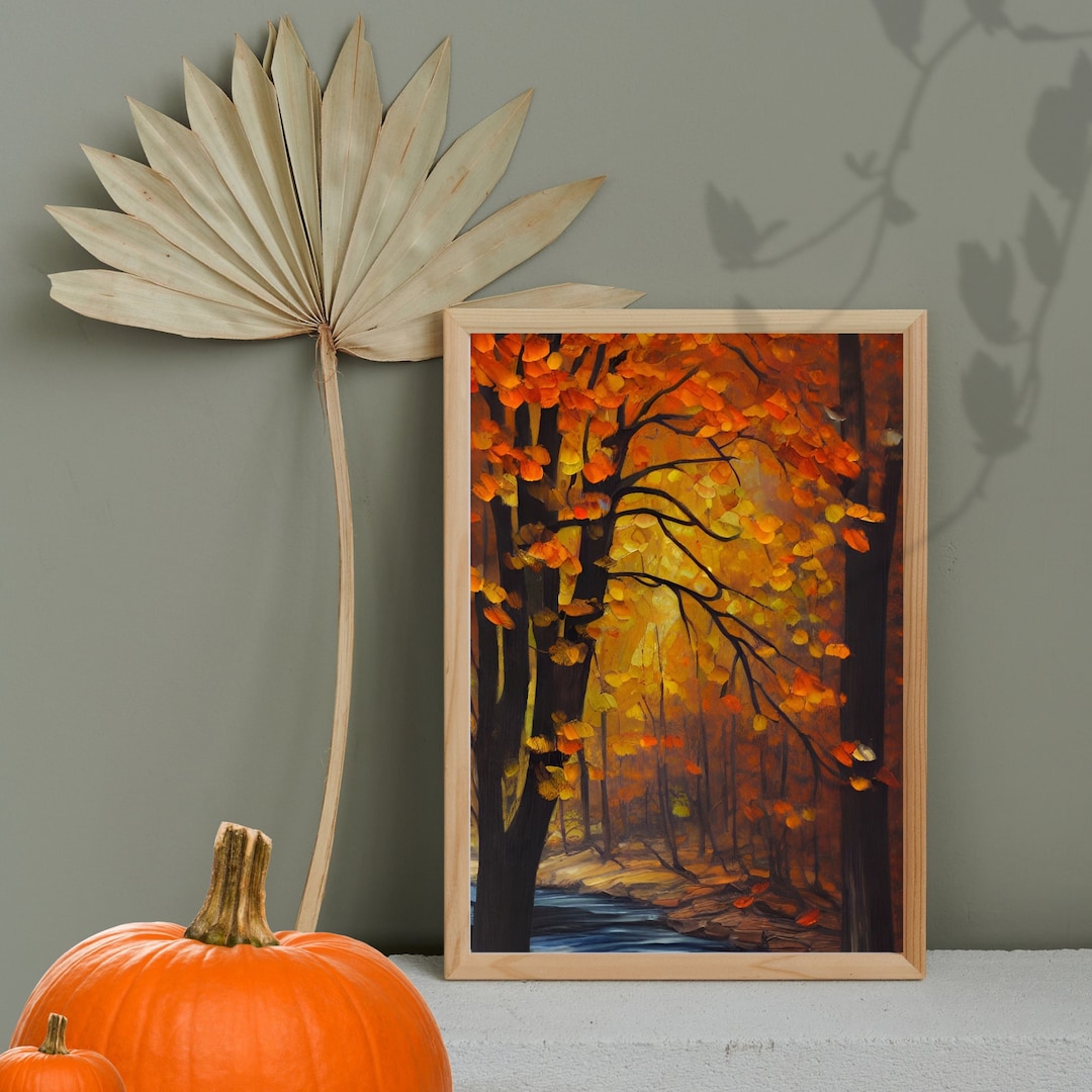Fall Print, Ai Art, Wall Art, Fall Digital Wall Art, Instant Download ...