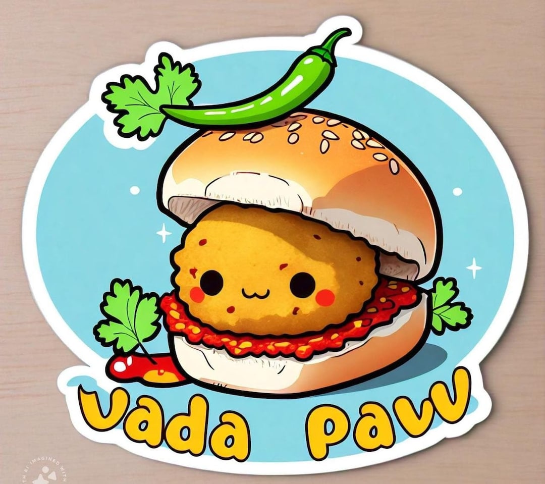 Desi,indian, Street, Food, Street Food, Khaana, Stickers, Chaat, Vada ...