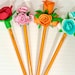 6 Removable Flower Pencil/ Pen Topper - Etsy