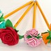 6 Removable Flower Pencil/ Pen Topper - Etsy