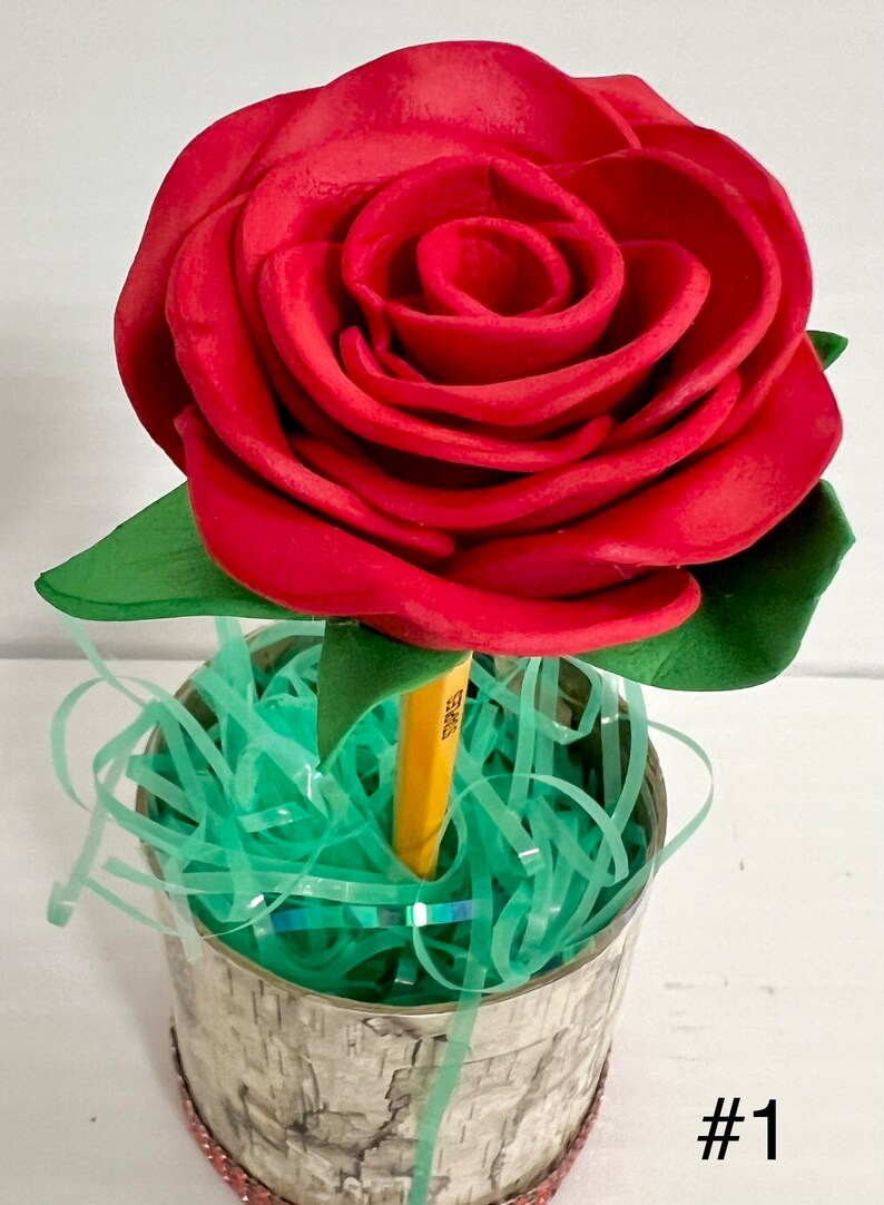 6 Removable Flower Pencil/ Pen Topper - Etsy