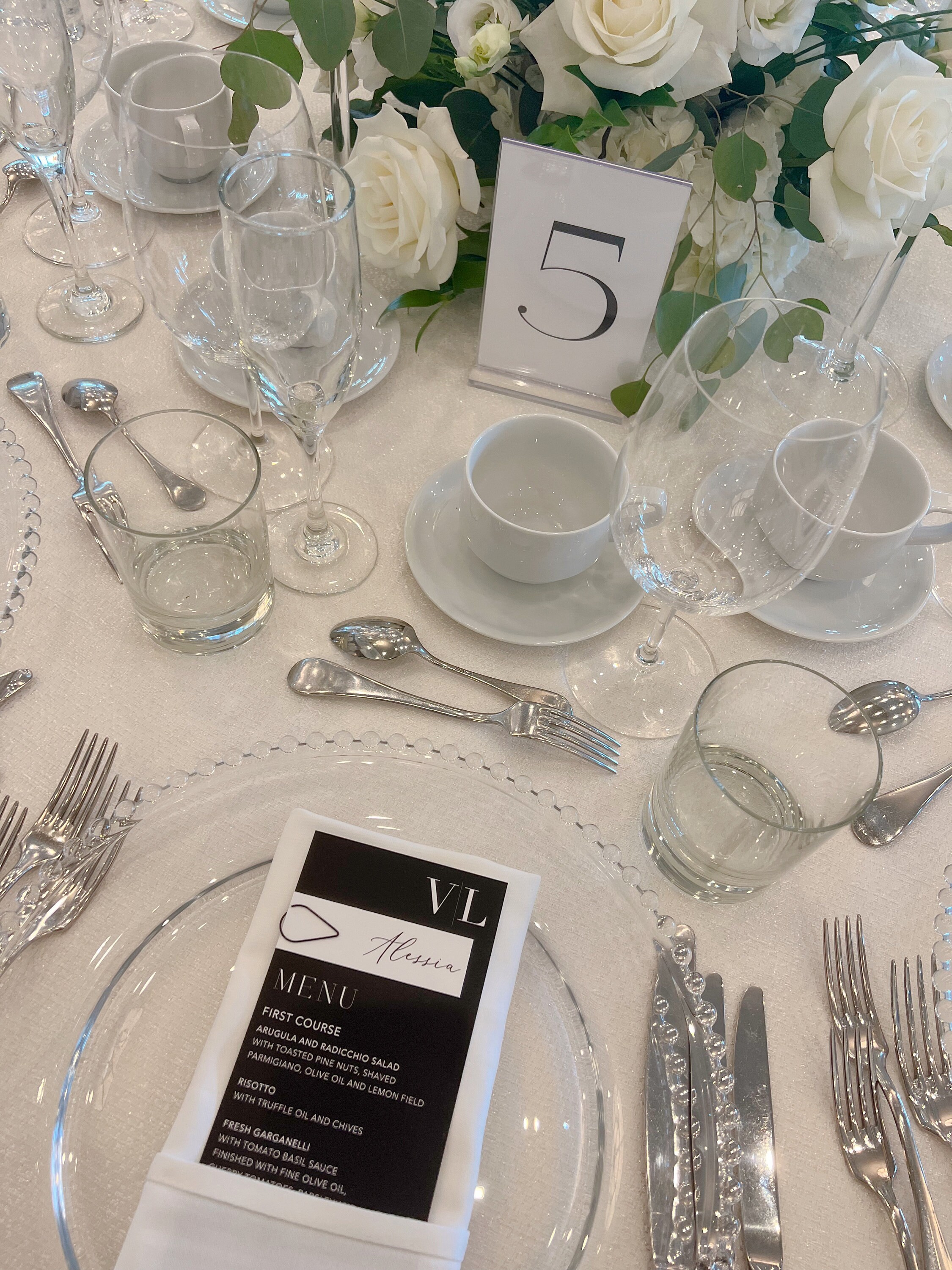 Menu, Minimalist Black Wedding Menu Template, Modern Menu, Elegant ...