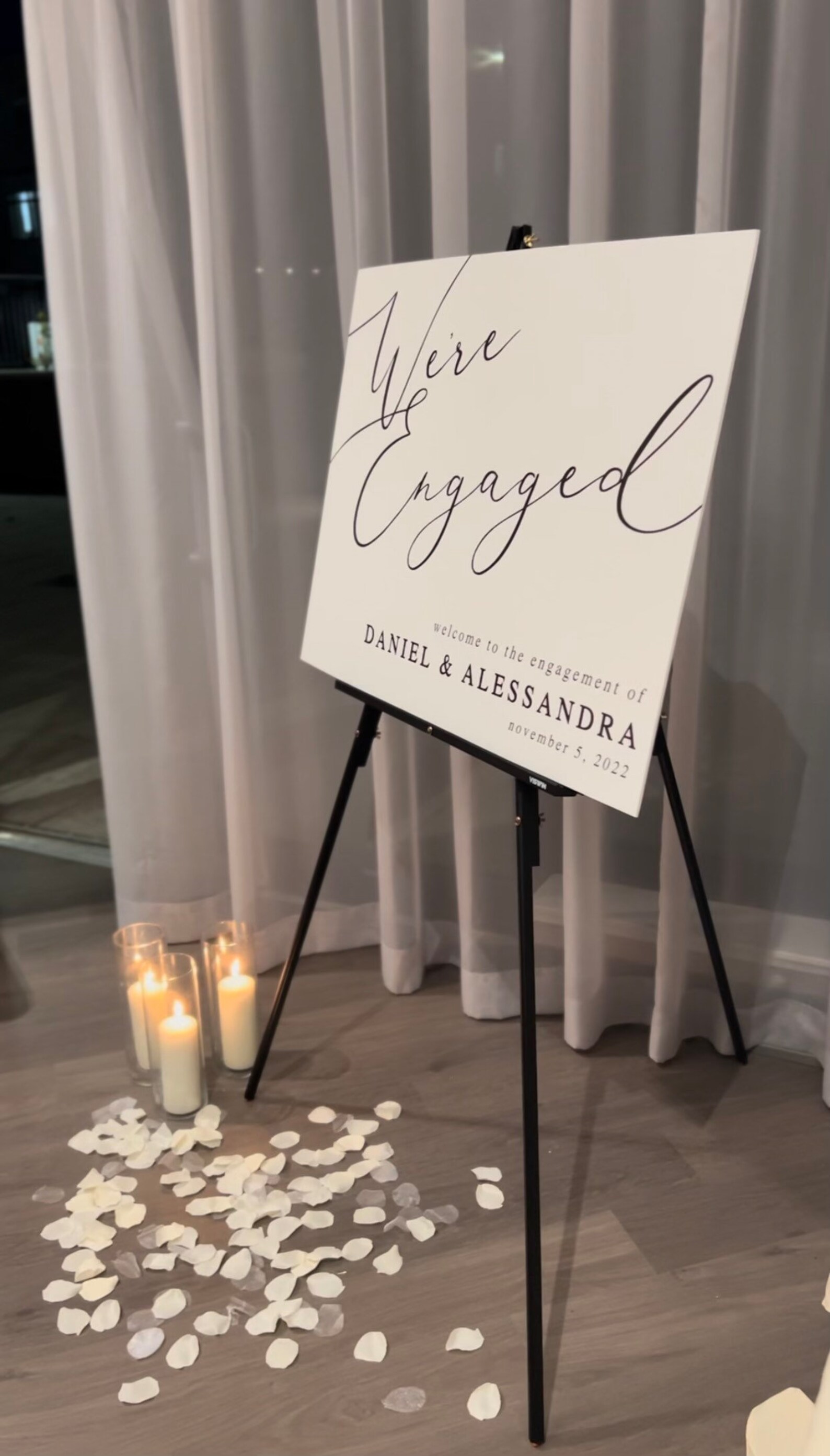 Engagement Party Welcome Sign, Engagement Sign, Welcome to Our ...