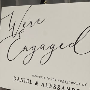 Engagement Party Welcome Sign, Engagement Sign, Welcome to Our ...