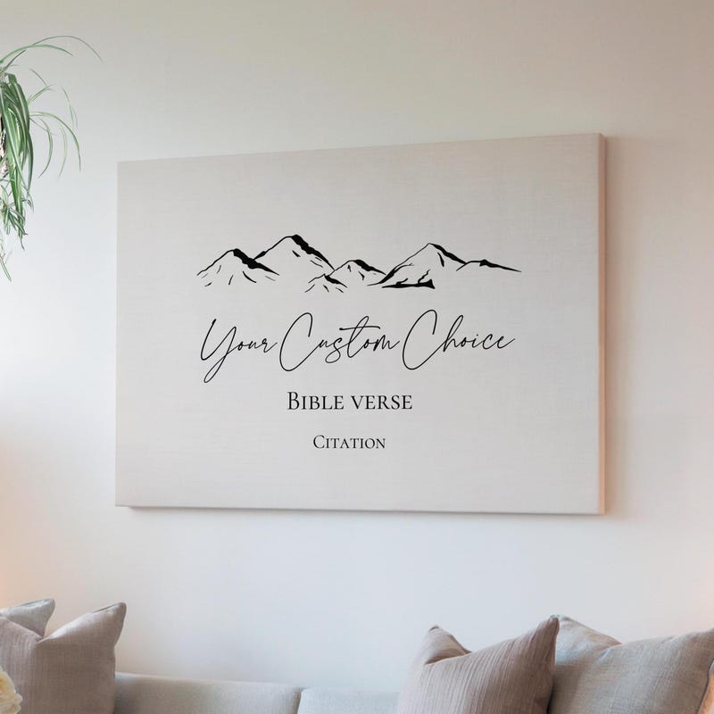 Bible Verse Canvas - Etsy